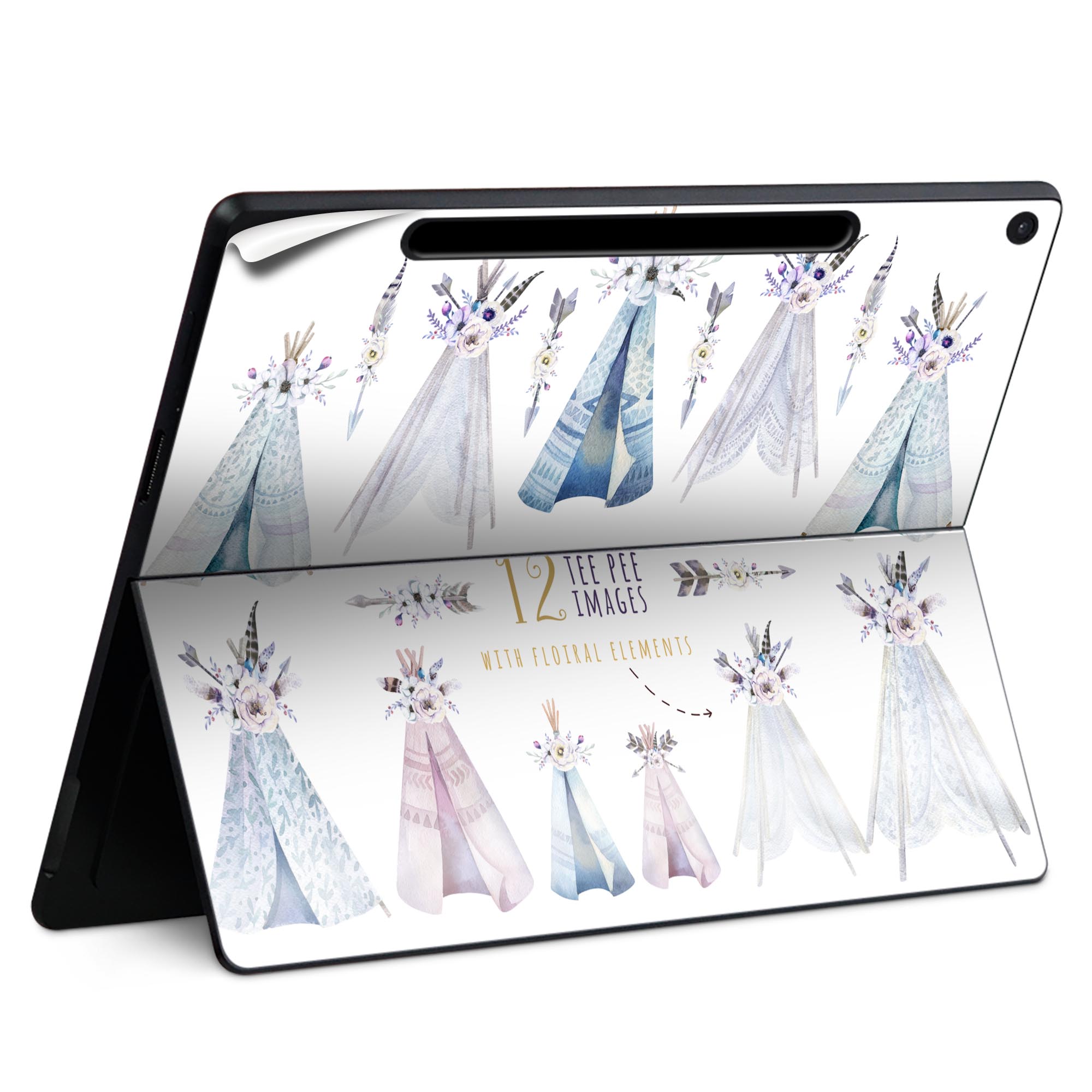 商品特徴・貼るだけでかんたん着せ替え、Surfac Pro 12インチ(2025) 共通対応デザインスキンシール・高精細プリントで写真と遜色のない仕上がり！半光沢シートでしっとりツヤのある表現力・ちょっとしたすり傷からSurface本体を保...