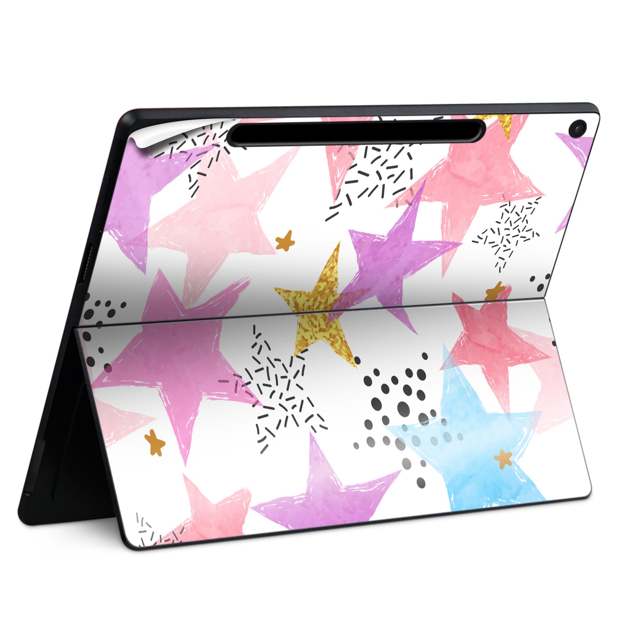 商品特徴・貼るだけでかんたん着せ替え、Surfac Pro 12インチ(2025) 共通対応デザインスキンシール・高精細プリントで写真と遜色のない仕上がり！半光沢シートでしっとりツヤのある表現力・ちょっとしたすり傷からSurface本体を保...