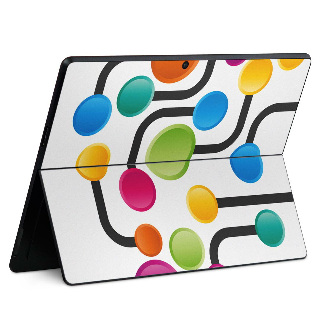 商品特徴・貼るだけでかんたん着せ替え、Surface Pro9 Pro 8 Surface Pro X 共通対応デザインスキンシール・高精細プリントで写真と遜色のない仕上がり！半光沢シートでしっとりツヤのある表現力・ちょっとしたすり傷からS...