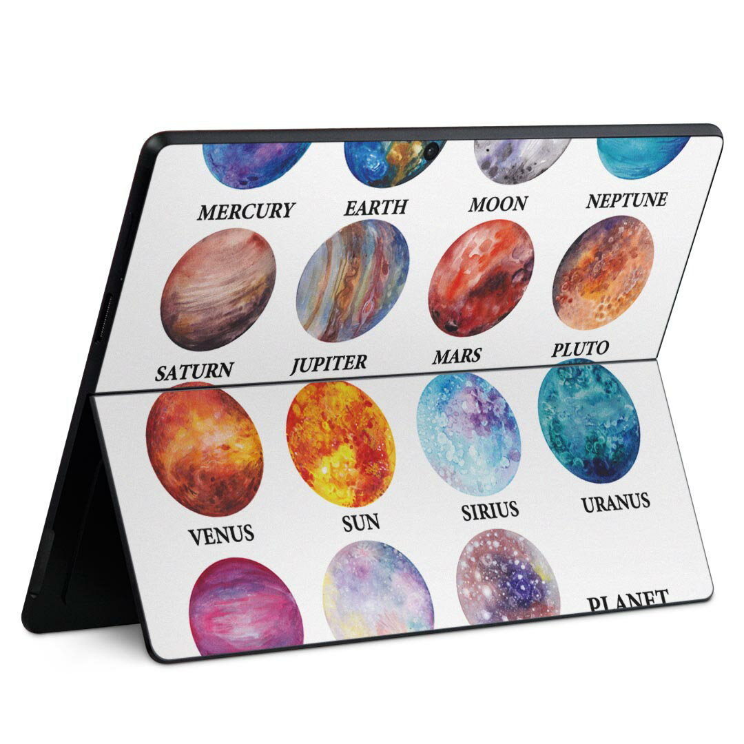 商品特徴・貼るだけでかんたん着せ替え、Surface Pro9 Pro 8 Surface Pro X 共通対応デザインスキンシール・高精細プリントで写真と遜色のない仕上がり！半光沢シートでしっとりツヤのある表現力・ちょっとしたすり傷からS...