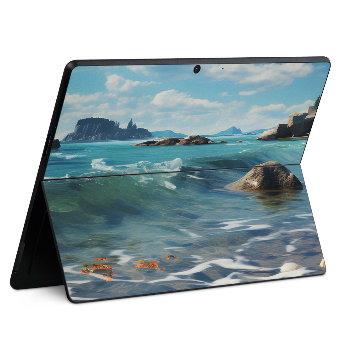 商品特徴・貼るだけでかんたん着せ替え、Surface Pro9 Pro 8 Surface Pro X 共通対応デザインスキンシール・高精細プリントで写真と遜色のない仕上がり！半光沢シートでしっとりツヤのある表現力・ちょっとしたすり傷からS...