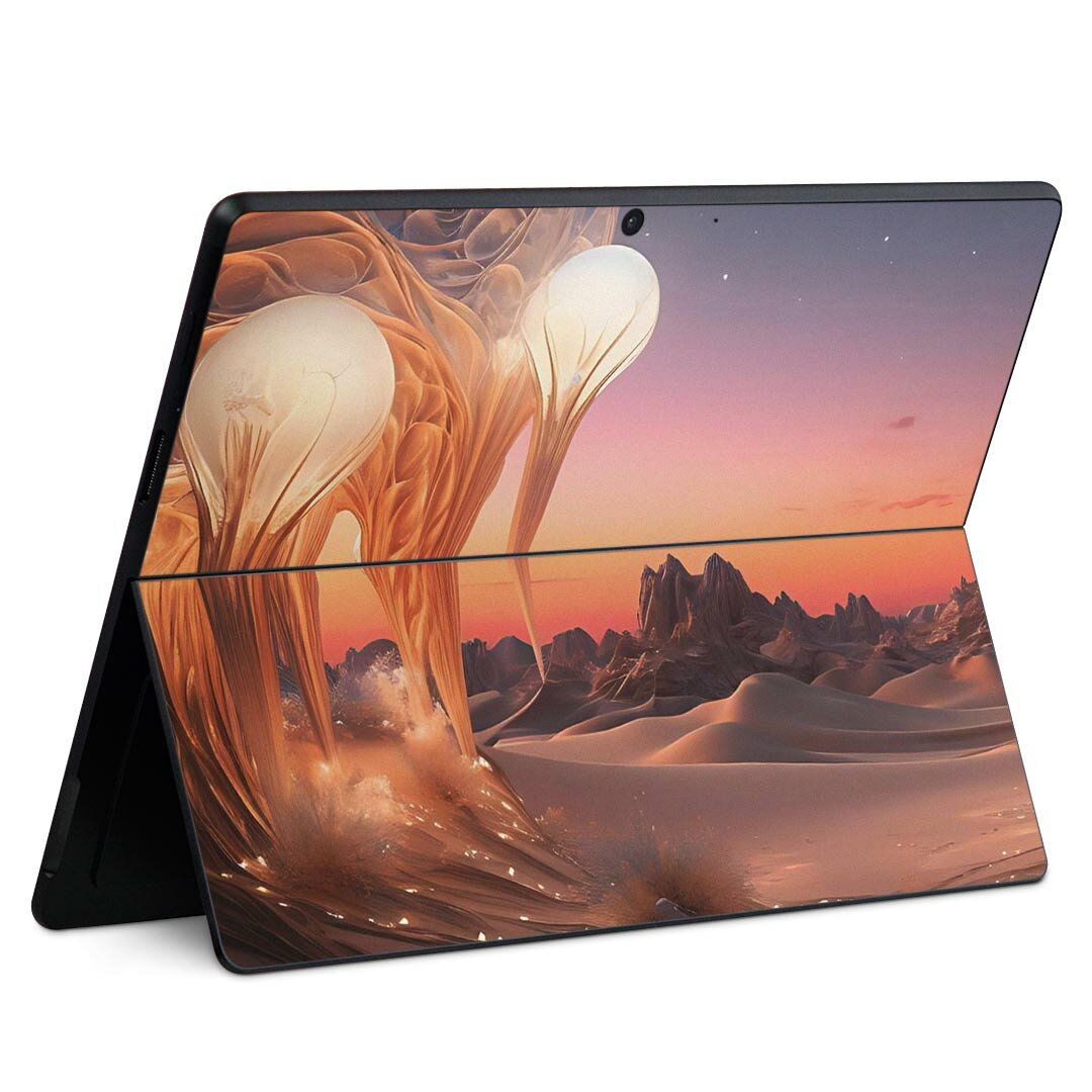 商品特徴・貼るだけでかんたん着せ替え、Surface Pro9 Pro 8 Surface Pro X 共通対応デザインスキンシール・高精細プリントで写真と遜色のない仕上がり！半光沢シートでしっとりツヤのある表現力・ちょっとしたすり傷からS...