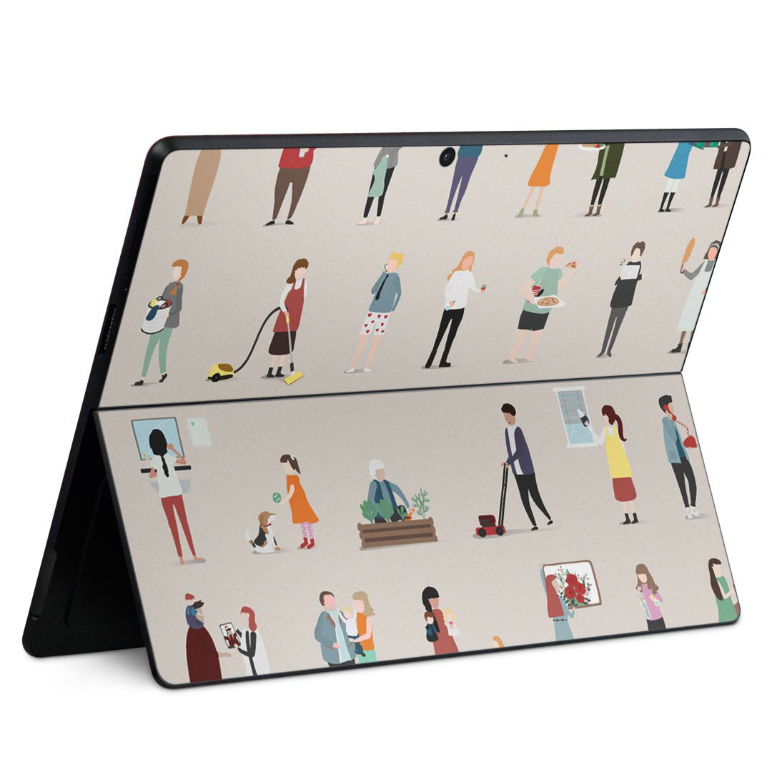 商品特徴・貼るだけでかんたん着せ替え、Surface Pro9 Pro 8 Surface Pro X 共通対応デザインスキンシール・高精細プリントで写真と遜色のない仕上がり！半光沢シートでしっとりツヤのある表現力・ちょっとしたすり傷からS...