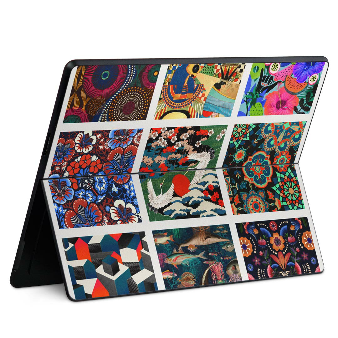 商品特徴・貼るだけでかんたん着せ替え、Surface Pro9 Pro 8 Surface Pro X 共通対応デザインスキンシール・高精細プリントで写真と遜色のない仕上がり！半光沢シートでしっとりツヤのある表現力・ちょっとしたすり傷からS...