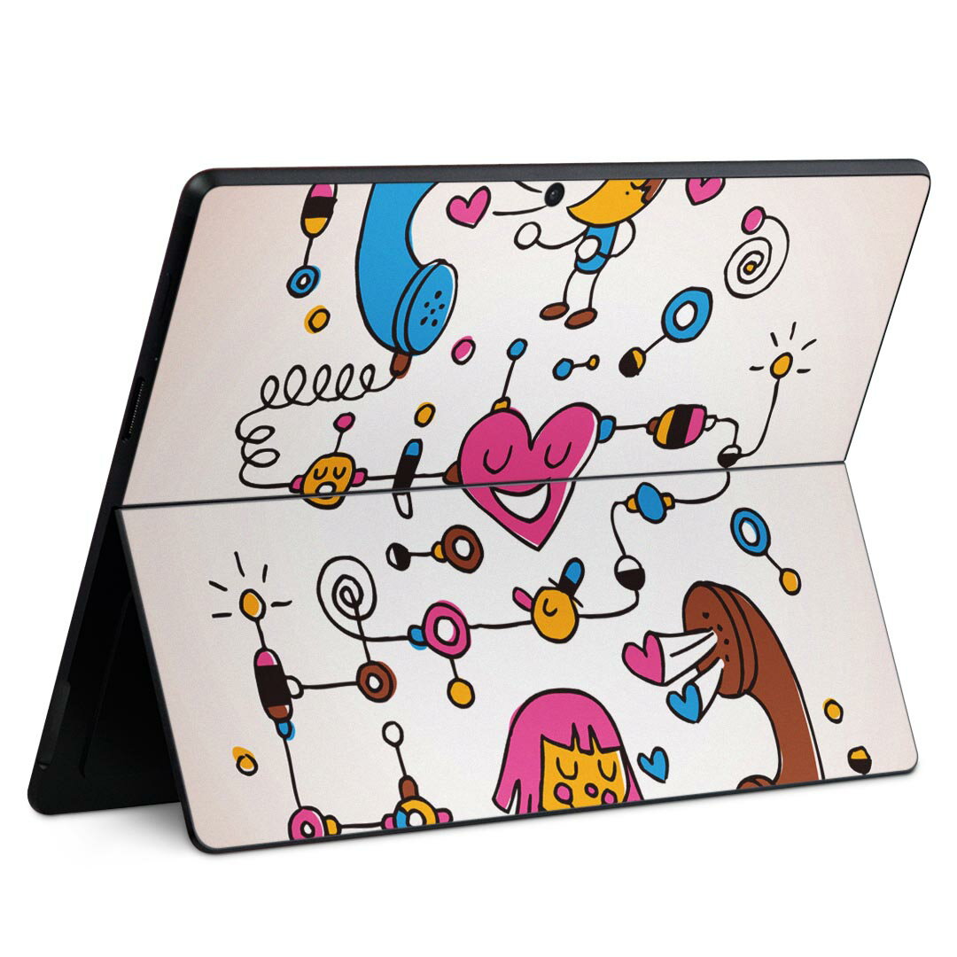 商品特徴・貼るだけでかんたん着せ替え、Surface Pro9 Pro 8 Surface Pro X 共通対応デザインスキンシール・高精細プリントで写真と遜色のない仕上がり！半光沢シートでしっとりツヤのある表現力・ちょっとしたすり傷からS...