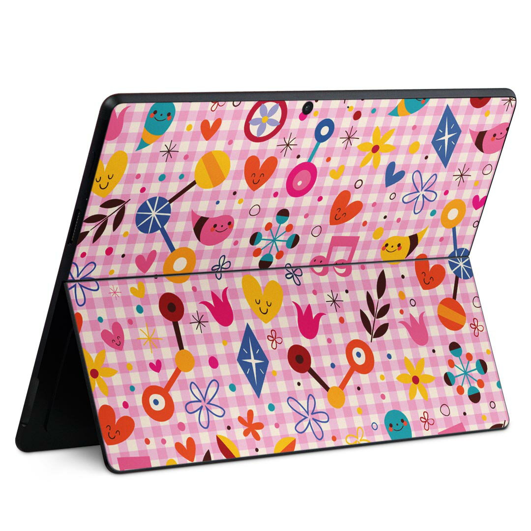 商品特徴・貼るだけでかんたん着せ替え、Surface Pro9 Pro 8 Surface Pro X 共通対応デザインスキンシール・高精細プリントで写真と遜色のない仕上がり！半光沢シートでしっとりツヤのある表現力・ちょっとしたすり傷からS...