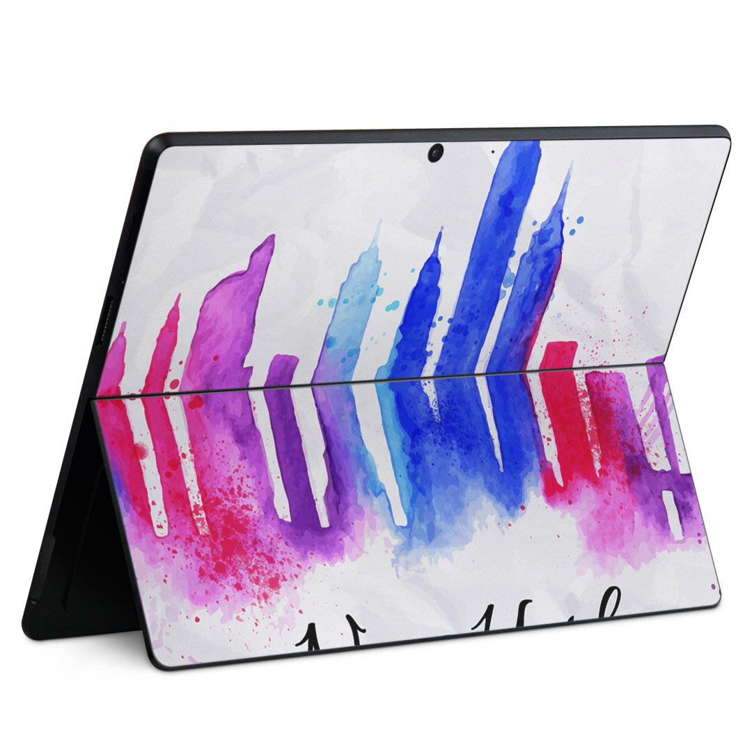 商品特徴・貼るだけでかんたん着せ替え、Surface Pro9 Pro 8 Surface Pro X 共通対応デザインスキンシール・高精細プリントで写真と遜色のない仕上がり！半光沢シートでしっとりツヤのある表現力・ちょっとしたすり傷からS...