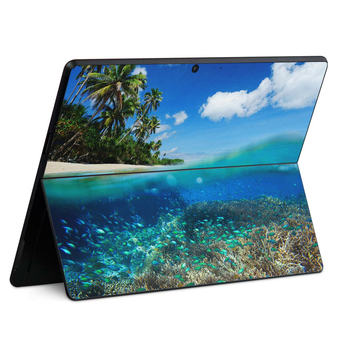 商品特徴・貼るだけでかんたん着せ替え、Surface Pro9 Pro 8 Surface Pro X 共通対応デザインスキンシール・高精細プリントで写真と遜色のない仕上がり！半光沢シートでしっとりツヤのある表現力・ちょっとしたすり傷からS...