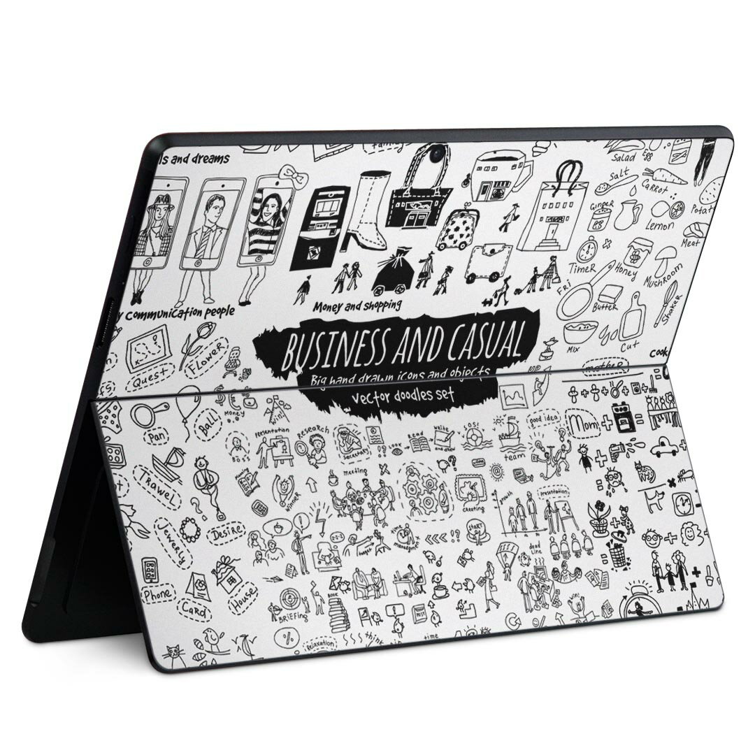 商品特徴・貼るだけでかんたん着せ替え、Surface Pro9 Pro 8 Surface Pro X 共通対応デザインスキンシール・高精細プリントで写真と遜色のない仕上がり！半光沢シートでしっとりツヤのある表現力・ちょっとしたすり傷からS...