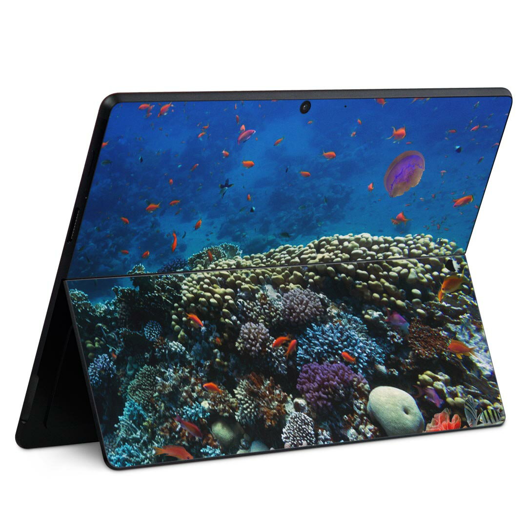 商品特徴・貼るだけでかんたん着せ替え、Surface Pro9 Pro 8 Surface Pro X 共通対応デザインスキンシール・高精細プリントで写真と遜色のない仕上がり！半光沢シートでしっとりツヤのある表現力・ちょっとしたすり傷からS...