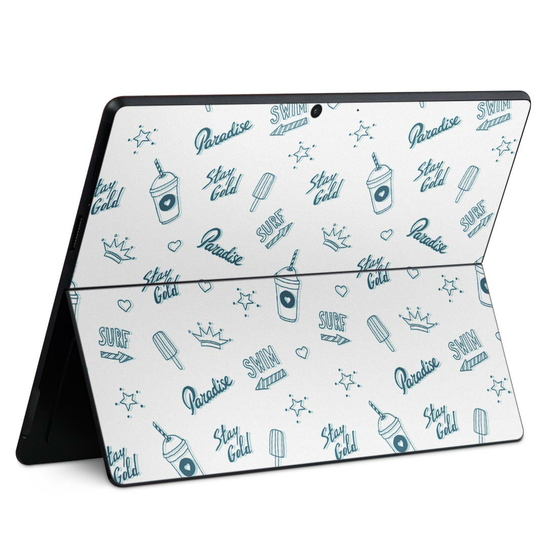 商品特徴・貼るだけでかんたん着せ替え、Surface Pro9 Pro 8 Surface Pro X 共通対応デザインスキンシール・高精細プリントで写真と遜色のない仕上がり！半光沢シートでしっとりツヤのある表現力・ちょっとしたすり傷からS...