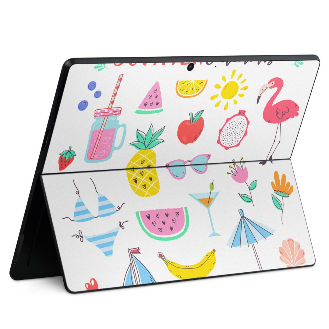 商品特徴・貼るだけでかんたん着せ替え、Surface Pro9 Pro 8 Surface Pro X 共通対応デザインスキンシール・高精細プリントで写真と遜色のない仕上がり！半光沢シートでしっとりツヤのある表現力・ちょっとしたすり傷からS...