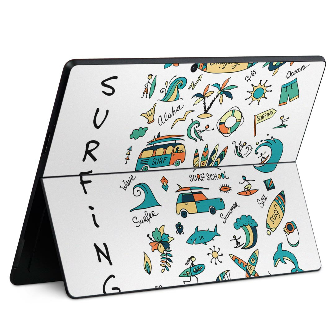 商品特徴・貼るだけでかんたん着せ替え、Surface Pro9 Pro 8 Surface Pro X 共通対応デザインスキンシール・高精細プリントで写真と遜色のない仕上がり！半光沢シートでしっとりツヤのある表現力・ちょっとしたすり傷からS...