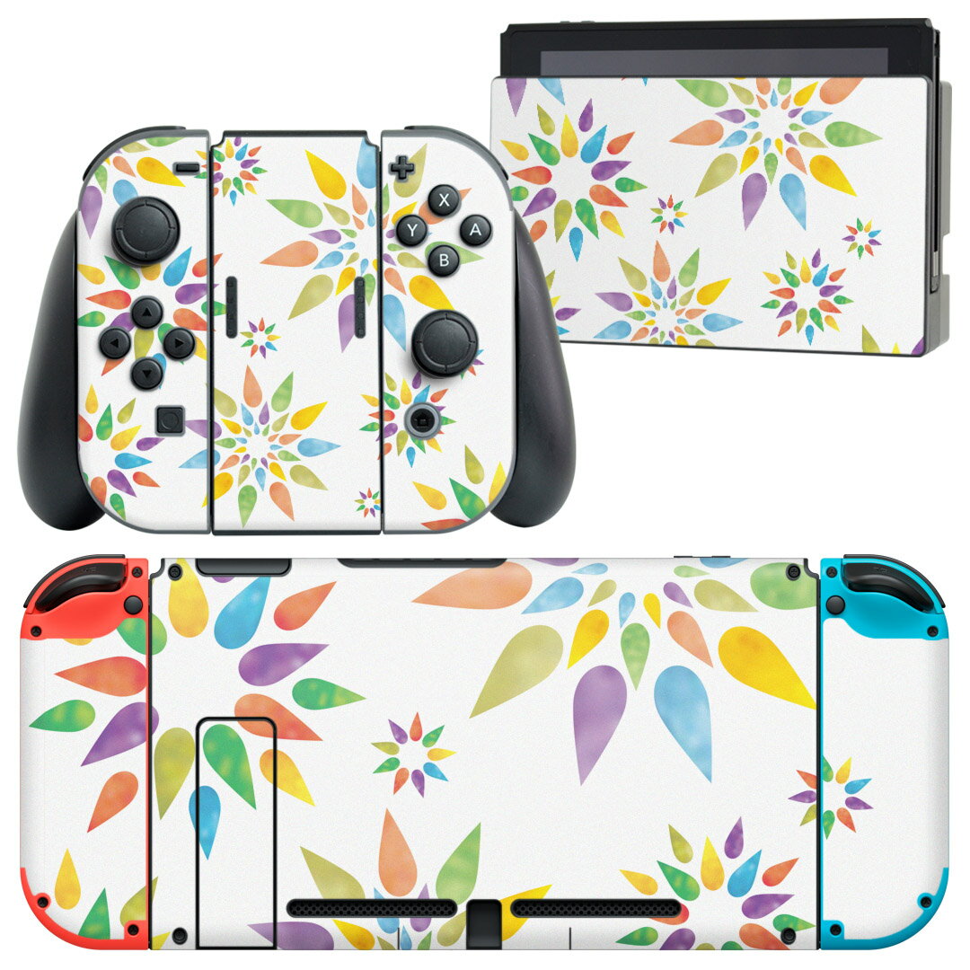 製品名 Nintendo Switch 本体裏面＆ドック正面＆ジョイコン専用 デザインスキンシール セット内容 Nintendo Switch 本体＆ドック＆ジョイコン用スキンシール（各1枚） ニンテンドースイッチ専用です。携帯機のSwit...