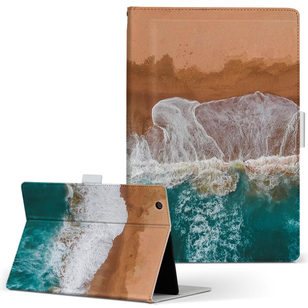 商品特徴・高品質な人工革に継ぎ目のないシームレスな全面デザイン。・業務用の特殊印刷機を使用した高精細プリント。さらにUV加工を施しダメージに強い仕上がり。・動画などの視聴に便利なスタンド機能。・内側に便利なカードスロット＆ロングポケット。・...