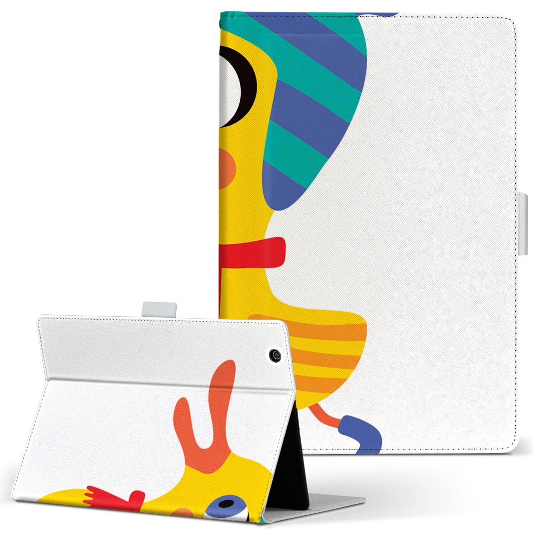 商品特徴・高品質な人工革に継ぎ目のないシームレスな全面デザイン。・業務用の特殊印刷機を使用した高精細プリント。さらにUV加工を施しダメージに強い仕上がり。・動画などの視聴に便利なスタンド機能。・内側に便利なカードスロット＆ロングポケット。・...