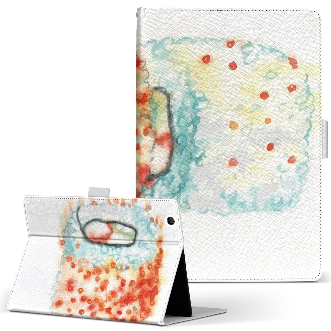 商品特徴・高品質な人工革に継ぎ目のないシームレスな全面デザイン。・業務用の特殊印刷機を使用した高精細プリント。さらにUV加工を施しダメージに強い仕上がり。・動画などの視聴に便利なスタンド機能。・内側に便利なカードスロット＆ロングポケット。・...