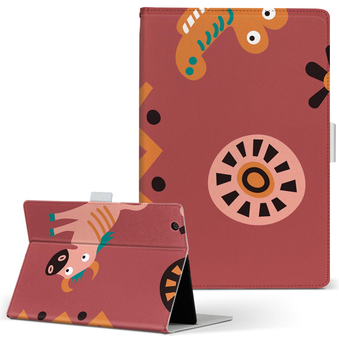 商品特徴・高品質な人工革に継ぎ目のないシームレスな全面デザイン。・業務用の特殊印刷機を使用した高精細プリント。さらにUV加工を施しダメージに強い仕上がり。・動画などの視聴に便利なスタンド機能。・内側に便利なカードスロット＆ロングポケット。・...