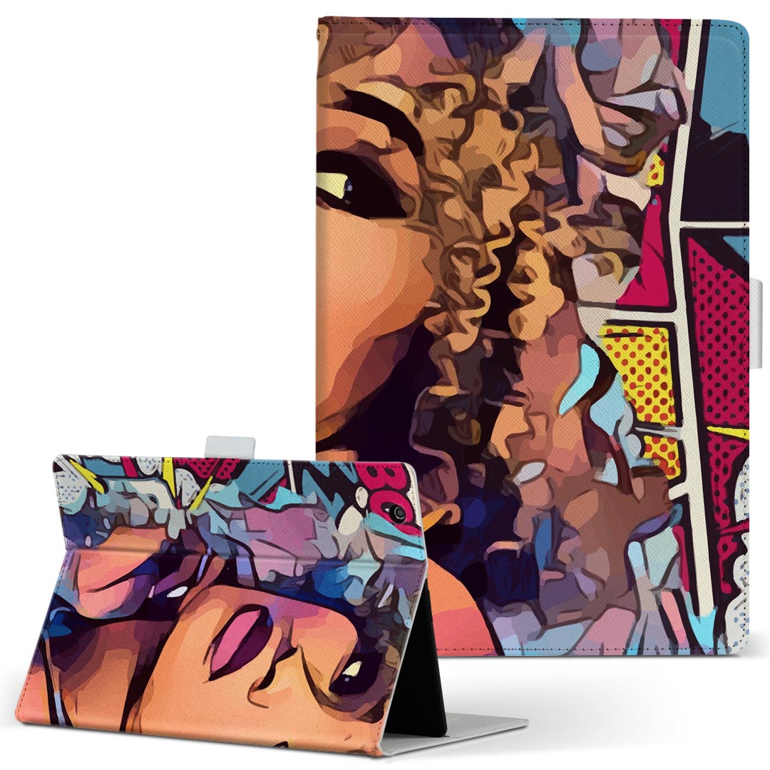 商品特徴・高品質な人工革に継ぎ目のないシームレスな全面デザイン。・業務用の特殊印刷機を使用した高精細プリント。さらにUV加工を施しダメージに強い仕上がり。・動画などの視聴に便利なスタンド機能。・内側に便利なカードスロット＆ロングポケット。・...