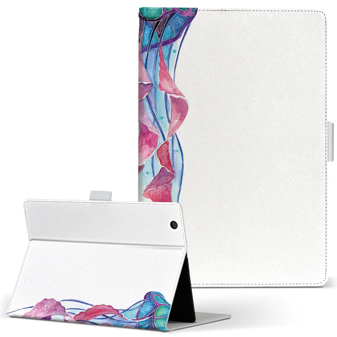 商品特徴・高品質な人工革に継ぎ目のないシームレスな全面デザイン。・業務用の特殊印刷機を使用した高精細プリント。さらにUV加工を施しダメージに強い仕上がり。・動画などの視聴に便利なスタンド機能。・内側に便利なカードスロット＆ロングポケット。・...