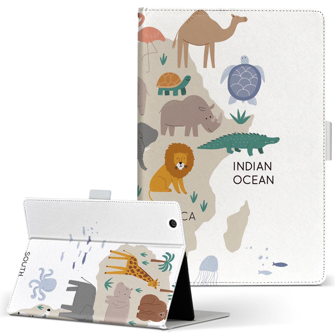 商品特徴・高品質な人工革に継ぎ目のないシームレスな全面デザイン。・業務用の特殊印刷機を使用した高精細プリント。さらにUV加工を施しダメージに強い仕上がり。・動画などの視聴に便利なスタンド機能。・内側に便利なカードスロット＆ロングポケット。・...