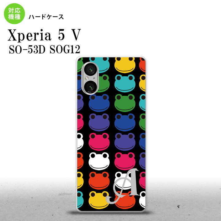 配達方法 &nbsp;メール便宅配便 代金引換×○ 日時指定×○ お届け方法ポスト投函手渡し 商品保証×○ Xperia 5V Xperia 5V スマホケース 背面ケース ハードケース カエル かえる B 黒 +アルファベット商品コード：...