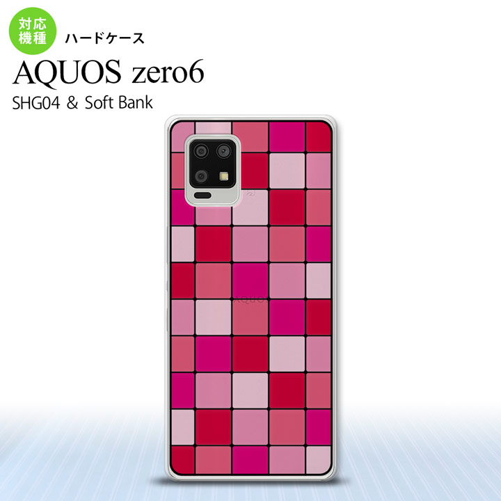 配達方法 &nbsp;メール便宅配便 代金引換×○ 日時指定×○ お届け方法ポスト投函手渡し 商品保証×○ SHG04 ZERO6 AQUOS zero6 背面ケース カバー ステンドグラス風 おしゃれ スクエア ピンク ステンドグラス風商...
