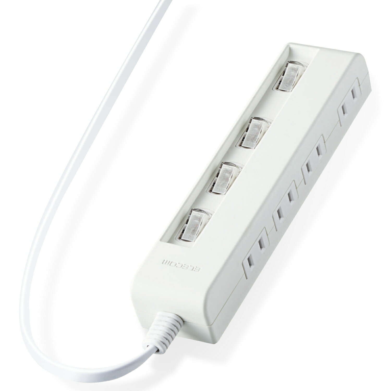【商品説明】■接続機器ごとにON/OFFでき、待機電力を個別に節約できる個別スイッチが付いた省エネタップです。■タップに差し込んだケーブルの重みでタップが傾いたりすることがなく、卓上での使用に最適な横挿しタイプです。■差込口には耐熱性に優れ...