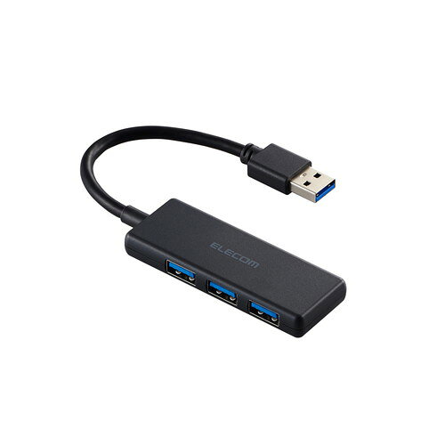 ■USB-Aポートを増やしてデスクまわりをすっきり。3つのUSB-Aポートを搭載した、USB-A接続のUSBハブです。USB 5Gbps(USB3.2(Gen1))で高速データ転送が可能です。機能を絞った薄型設計で、持ち運びにも便利です。［...