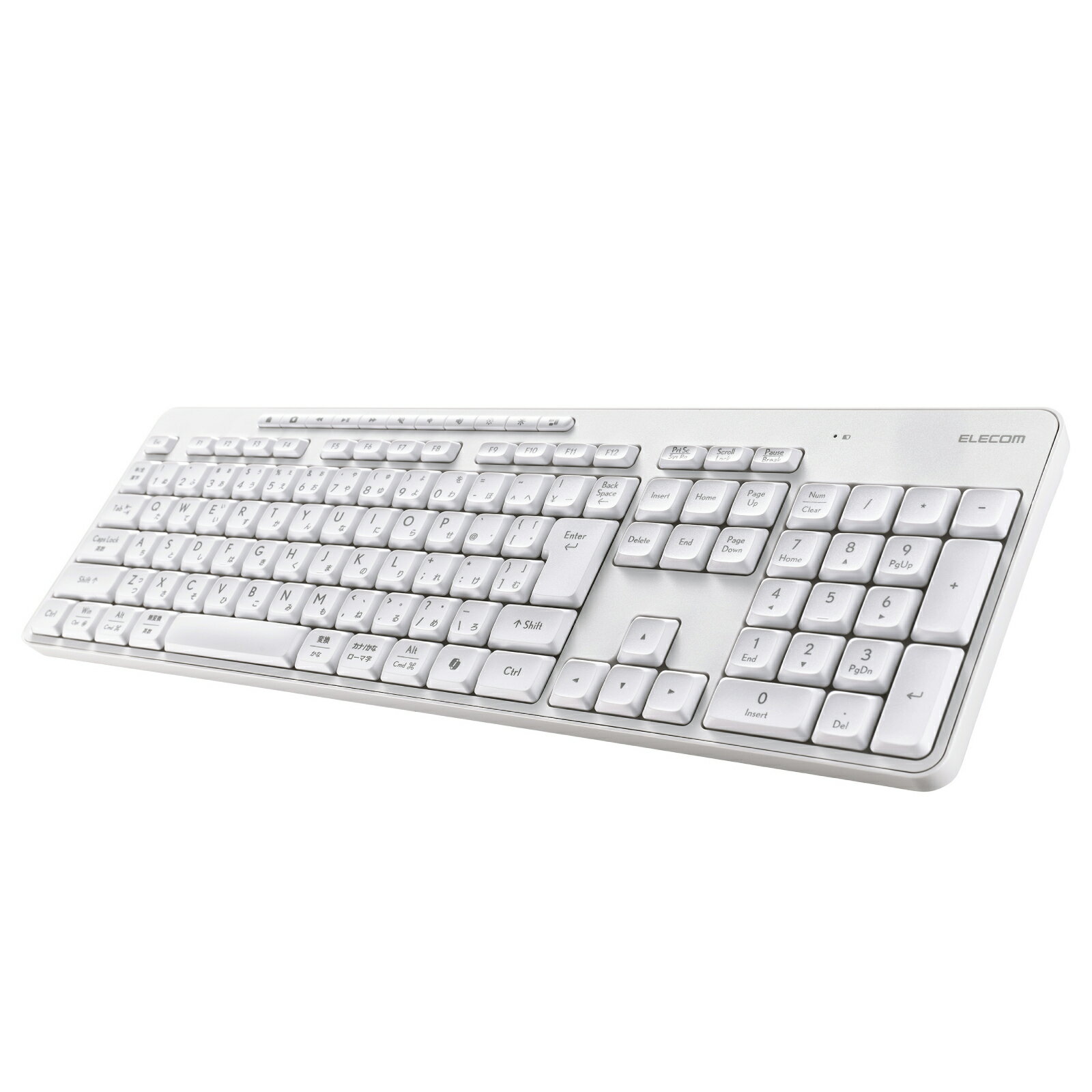 ■概要■数字入力に便利なテンキー付きキーボードです。データ入力や集計などさまざまな作業を効率化できます。 ■キーの軸、内部空間、ラバーなどあらゆる要素の設計を見直し、優れた静音性としっかりとした打鍵感を両立しました。 ■Windows/ma...