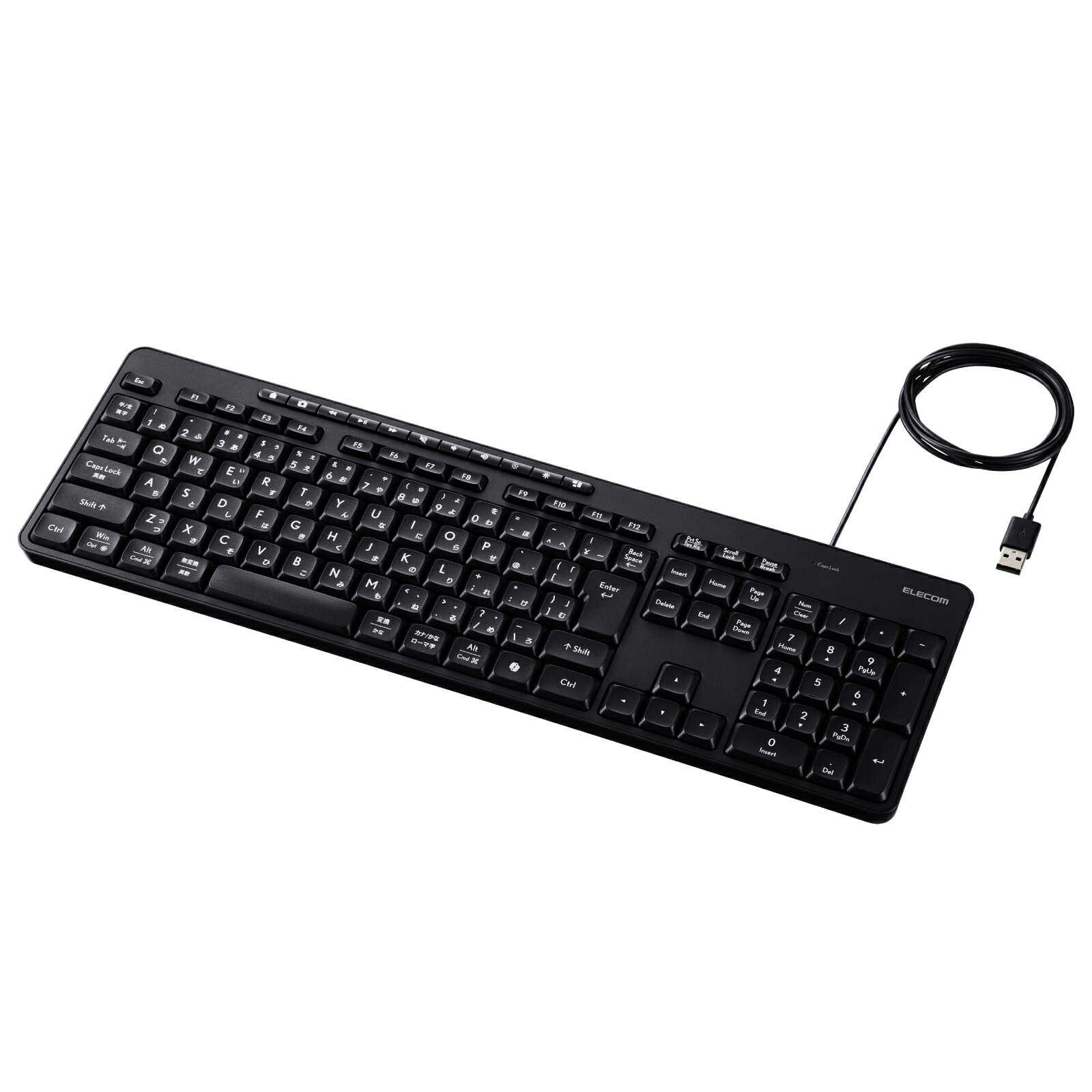 ■概要■数字入力に便利なテンキー付きキーボードです。データ入力や集計などさまざまな作業を効率化できます。 ■キーの軸、内部空間、ラバーなどあらゆる要素の設計を見直し、優れた静音性としっかりとした打鍵感を両立しました。 ■Windows/ma...