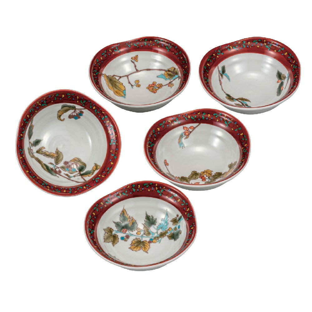 サイズ：径13 高4.8 (cm) ■素材：磁器 ■生産地：日本（九谷焼） 深さのある小鉢は和え物、浸し物、煮物などの汁物を盛り付けたり、鍋やサラダ等の取り鉢にも使いやすいので食卓に欠かせない人気の器です。 またおつまみやデザートを入れたり...