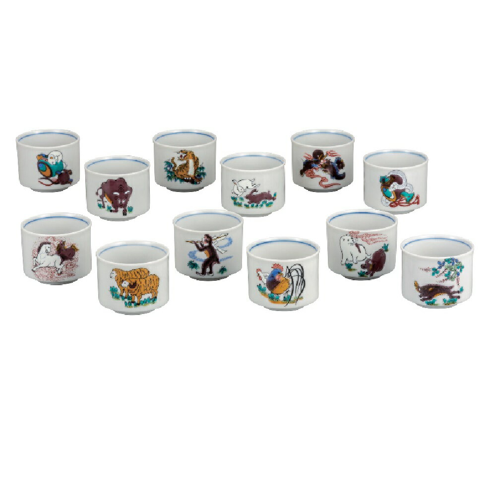 サイズ：径5.8 高4.8 (cm) ■素材：磁器 ■生産地：日本（九谷焼） 九谷焼で作られた華やかな組盃です。 盃は、主に日本酒を楽しむための酒器で、お祝い事や宴会など、特別なシーンでもよく使われます。 また、前菜や珍味、薬味などを盛り付...