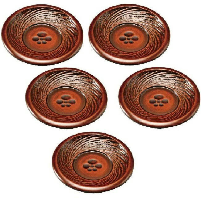 サイズ:φ12×1.5cm 材質:ユリア樹脂 塗装:カシュー塗装 原産国:日本