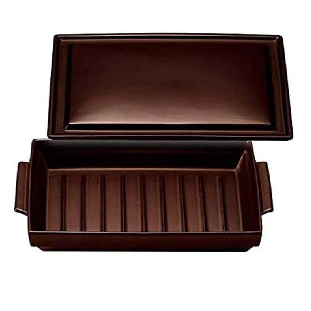 サイズ：約26.5×17.5×4.5cm・内寸約26.5×17.5×3.5cm ■生産地：日本 ■素材：耐熱陶器 萬古焼（ばんこやき）は、三重県四日市市や菰野町を中心に生産されている伝統工芸品です。 耐熱性に非常に優れており、国内シェアの約...