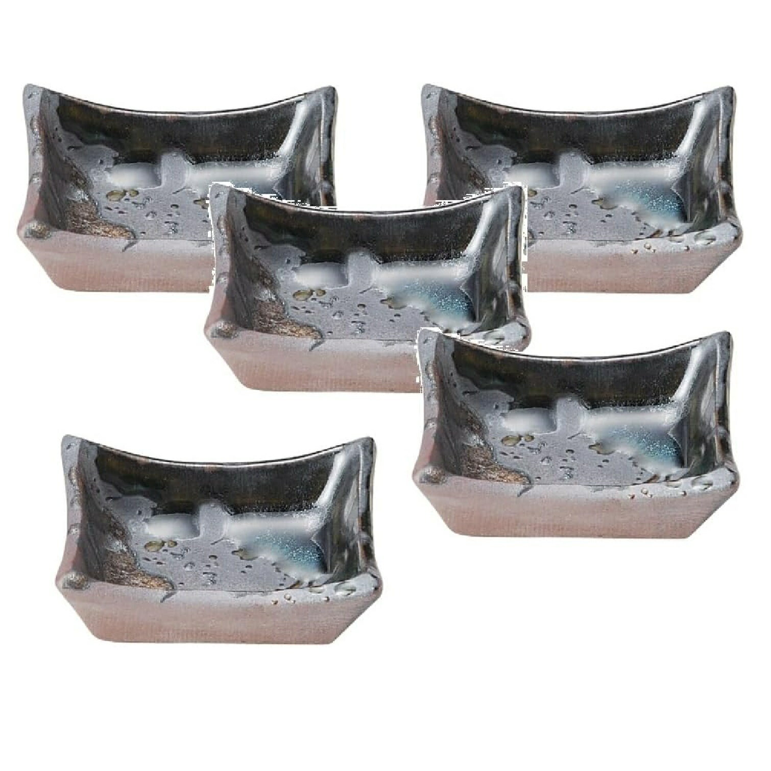 サイズ：（約）幅7.5×奥行き6×高さ2.5cm 生産国:日本(萬古焼) 素材：陶器 経済産業大臣指定伝統的工芸品 萬古焼 三重県四日市市の代表的な地場産業であり、1979年（昭和54年）1月12日から経済産業大臣指定伝統的工芸品に指定され...