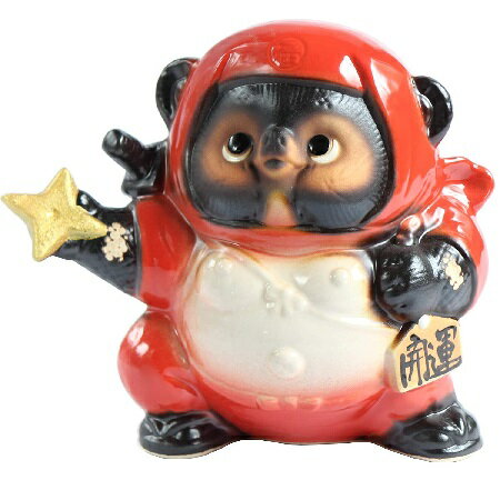 【サイズ】幅19.5X奥行11.5X高さ17.5cm 【材質】陶器製 生産/日本(滋賀県　信楽) 工芸品のためサイズは多少前後する場合がございます。 色・柄は陶器、焼き物の為、一品一品、画像と異なります、ご了承の上ご注文下さい。 信楽焼のタ...