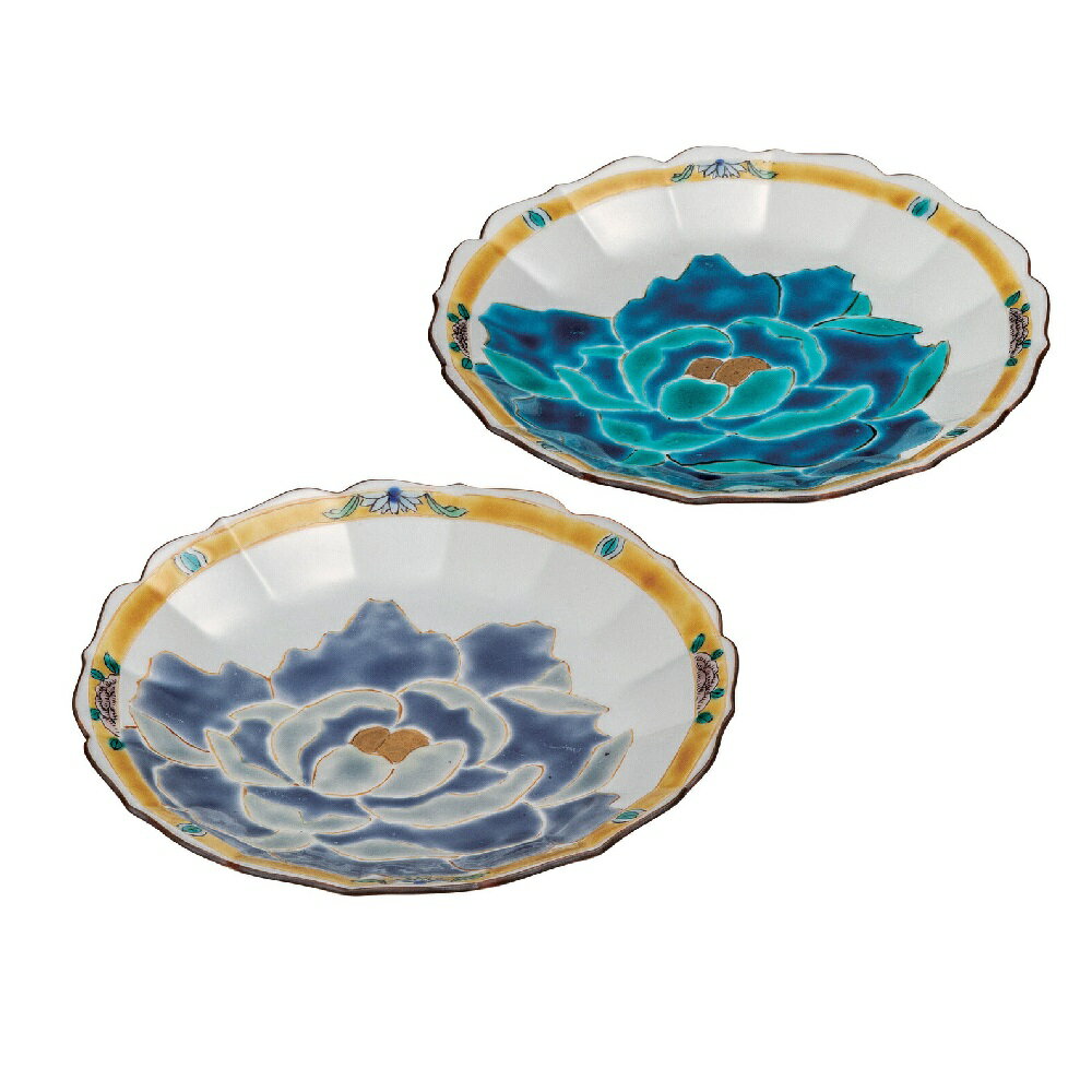 サイズ：径19 高2.5 (cm) ■素材：磁器 ■生産地：日本（九谷焼） 九谷焼で作られたペア皿です。 柄やテイストを生かして、食卓のコーディネートに変化をつけることができ、日常から特別なシーンまで幅広く使えます。 また、結婚祝い、結婚記...