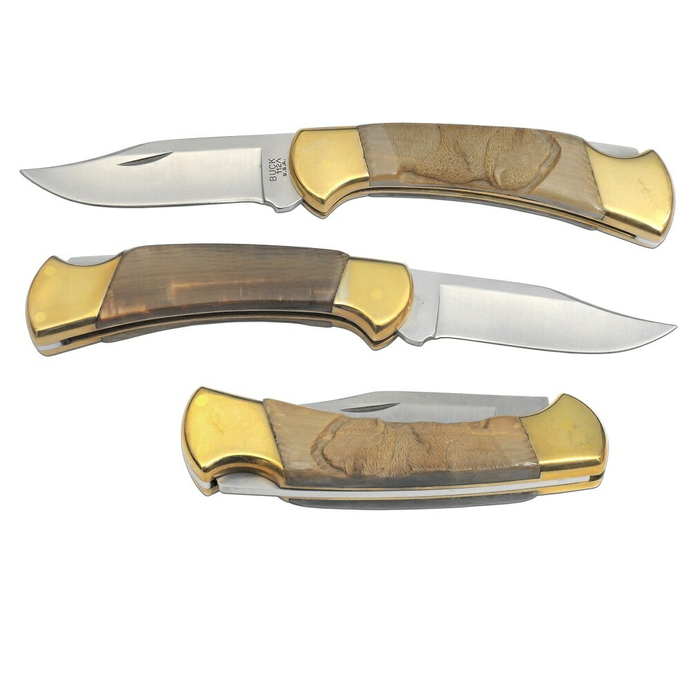 バックナイフ BUCK 20世紀の半ば、カンザス州の若き鍛冶屋、ホイット・H・バックは、より切れ味が鋭く、刃持ちのいい農耕用のクワをつくるため、様々な鋼材とその熱処理法の研究を始めた。 蹄鉄に使用されていたハイ・カーボン・スチールをより強化...