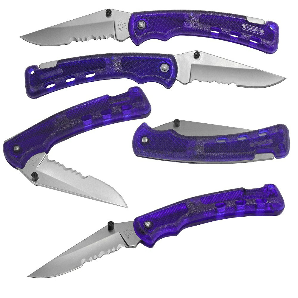 バックナイフ BUCK 20世紀の半ば、カンザス州の若き鍛冶屋、ホイット・H・バックは、より切れ味が鋭く、刃持ちのいい農耕用のクワをつくるため、様々な鋼材とその熱処理法の研究を始めた。 蹄鉄に使用されていたハイ・カーボン・スチールをより強化...