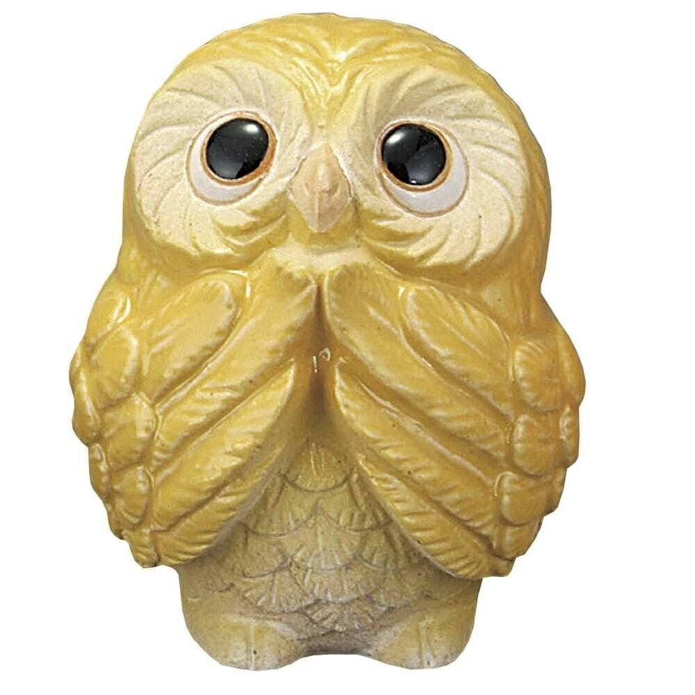 ふくろうは幸せを招く縁起物とされています。 ふくろうは、苦労知らずで不苦労（フクロウ）といわれ幸運を呼ぶ 鳥として人気があります。 ふくろうの首が360度近く回る事から先を見通し商売繁盛 のお守りとしても重宝されている鳥です。 サイズ（cm...