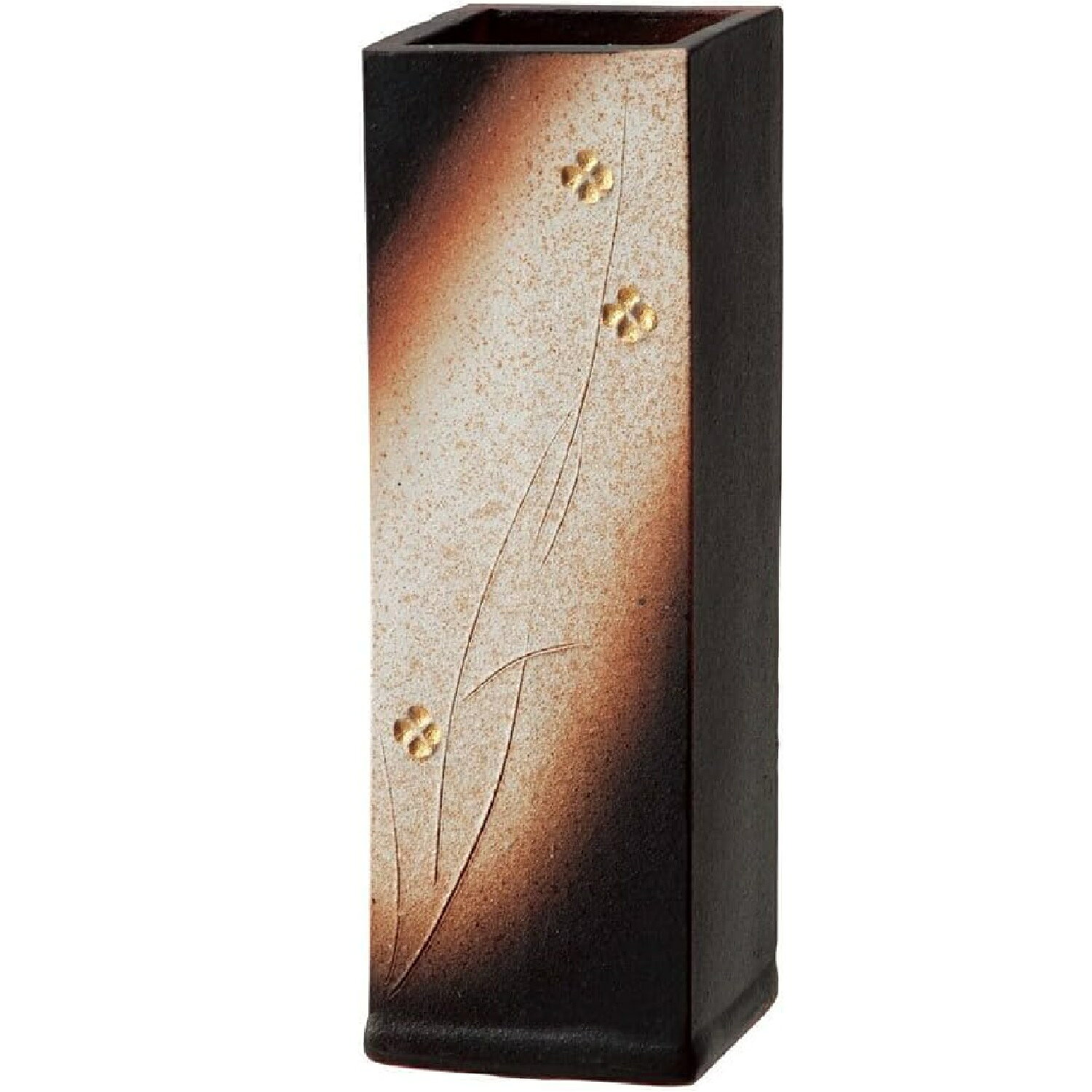 サイズ（cm）：幅8.2cm×奥行8.2cm×25.0cm 材質：陶器 生産国　日本：滋賀県甲賀市信楽町（信楽焼産地） 工芸品のためサイズは多少前後する場合がございます。 色・柄は陶器、焼き物の為、一品一品、画像と異なります 信楽焼とは… ...