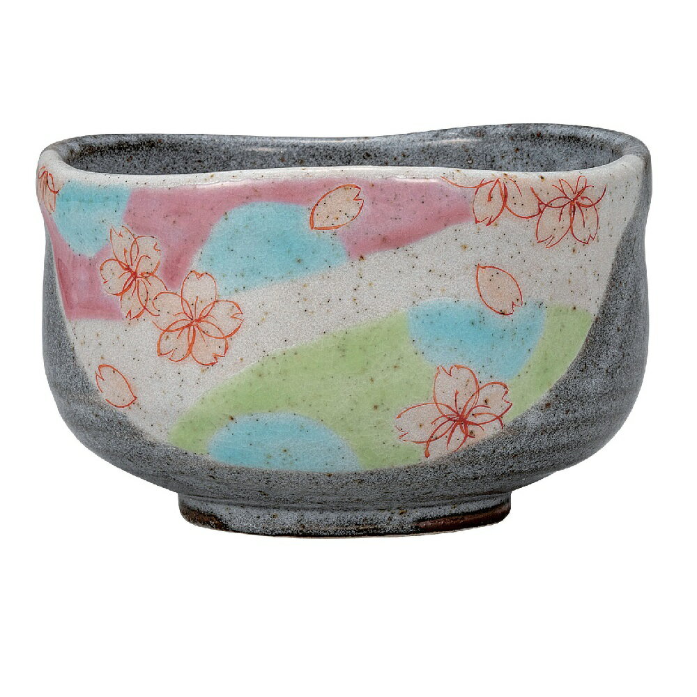 サイズ：径11 高6.8 (cm) ■素材：陶器 ■生産地：日本（九谷焼） 九谷焼で作られた抹茶碗です。 抹茶だけでなく、普段の食卓やデザート、おもてなしの場面など幅広く活用できる万能な和食器として多くの人に親しまれています。 九谷五彩の施...