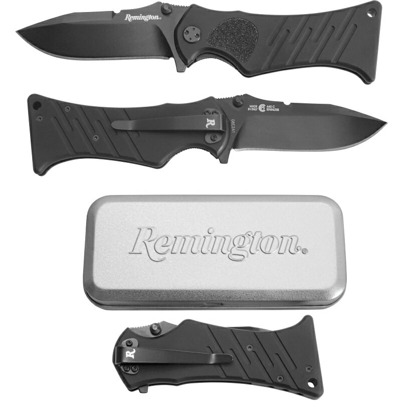 言うまでもなくレミントン社は銃メーカーとしてあまりにも有名であり、1918年にナイフ作りをスタートし、その古典的スタイルは現在も世界中のナイフメーカーに大きな影響を与えております。 ハンドル：11cm 刃体長さ：8.5cm 素材：ステンレス...