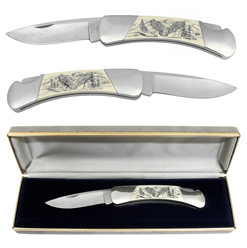 バックナイフ BUCK 20世紀の半ば、カンザス州の若き鍛冶屋、ホイット・H・バックは、より切れ味が鋭く、刃持ちのいい農耕用のクワをつくるため、様々な鋼材とその熱処理法の研究を始めた。 蹄鉄に使用されていたハイ・カーボン・スチールをより強化...