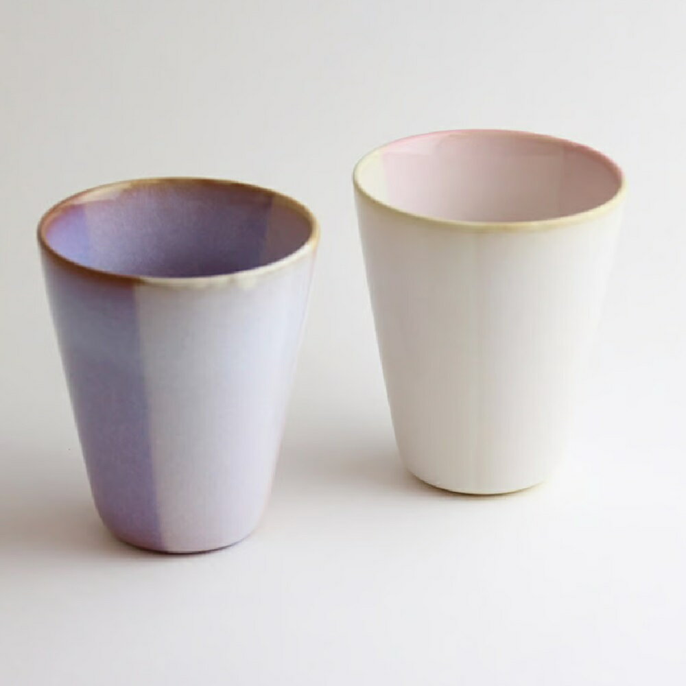 約φ8.5×H10.0cm（280ml）×2 素材：陶器 生産地：日本（萩焼） ■取り扱い 電子レンジは、温め程度なら使用可能です。 食洗機をご使用の際は、食器同士があたらないように入れてください。 （萩焼はとても柔らかい陶器のため、他の食...