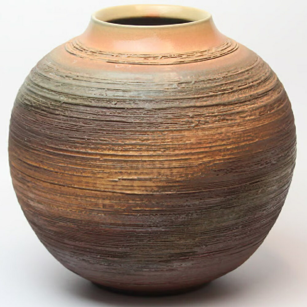 サイズ：約φ24.0×H23.0cm 素材：陶器 生産地：日本（萩焼） 作家：椿秀窯 ※萩焼の色合いは、土と釉薬が溶け合って生まれます。 ひとつとして同じ色合いのものはございません。 焼き上がりの商品を検品し、弊社基準にて許容できる色合い・...