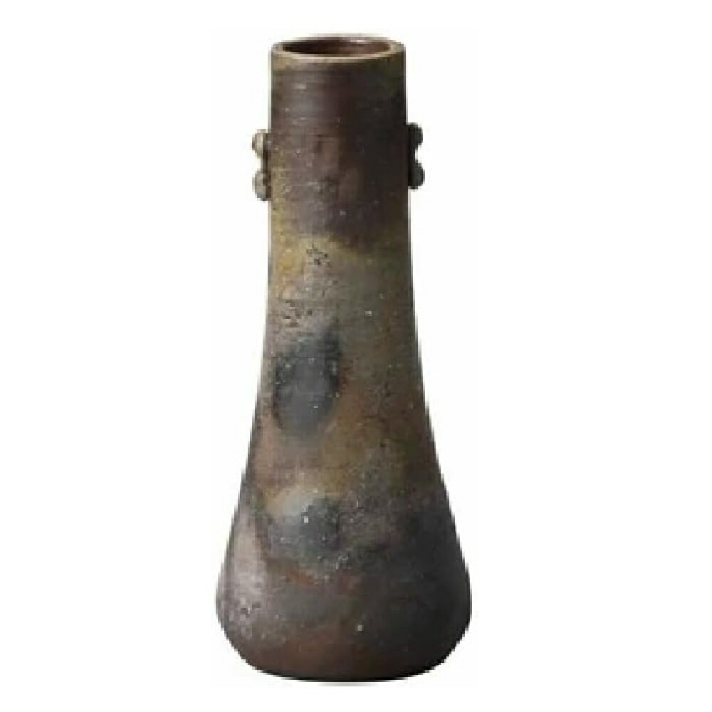 サイズ：径8×19.5cm 素材：磁器 生産地：日本（備前焼） 作家：陶峰窯 備前焼は、窯の中の状況によって器の素地や釉薬が偶然に起こす変化の事で、同じ窯で同じ時に焼かれても、窯の中で置かれた場所の違いで、炎の当たり方や灰の掛かり具合が変わ...