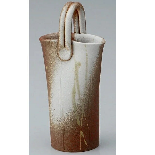 【サイズ】（約）幅9×奥行6×高さ19.5 cm 【材質】陶器製 生産/日本(滋賀県　信楽) 工芸品のためサイズは多少前後する場合がございます。 色・柄は陶器、焼き物の為、一品一品、画像と異なります、ご了承の上ご注文下さい。 信楽焼とは、焼...