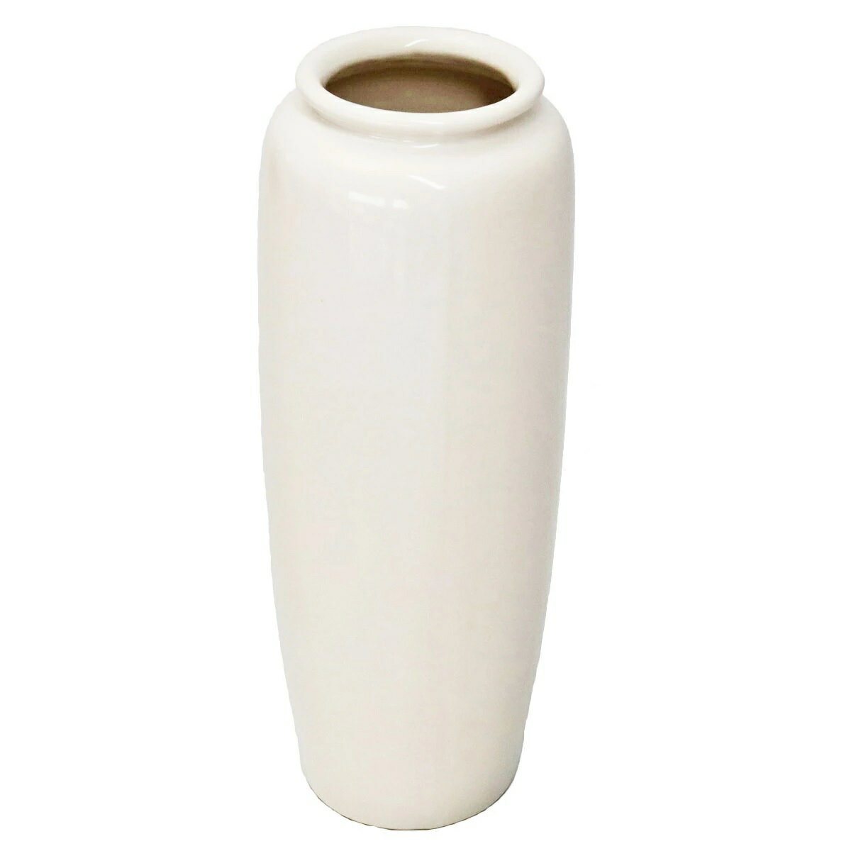 三重県四日市市の萬古焼で作られた花器 サイズ：径12cm × 高さ32cm 生産地：日本(萬古焼) 材質:陶器 花器窯元「陶炎窯 大宮陶苑」作 四日市萬古焼 焼物の性質上、窯や気温などの状態により焼きあがりの色やサイズ・重量などに違いが出る...